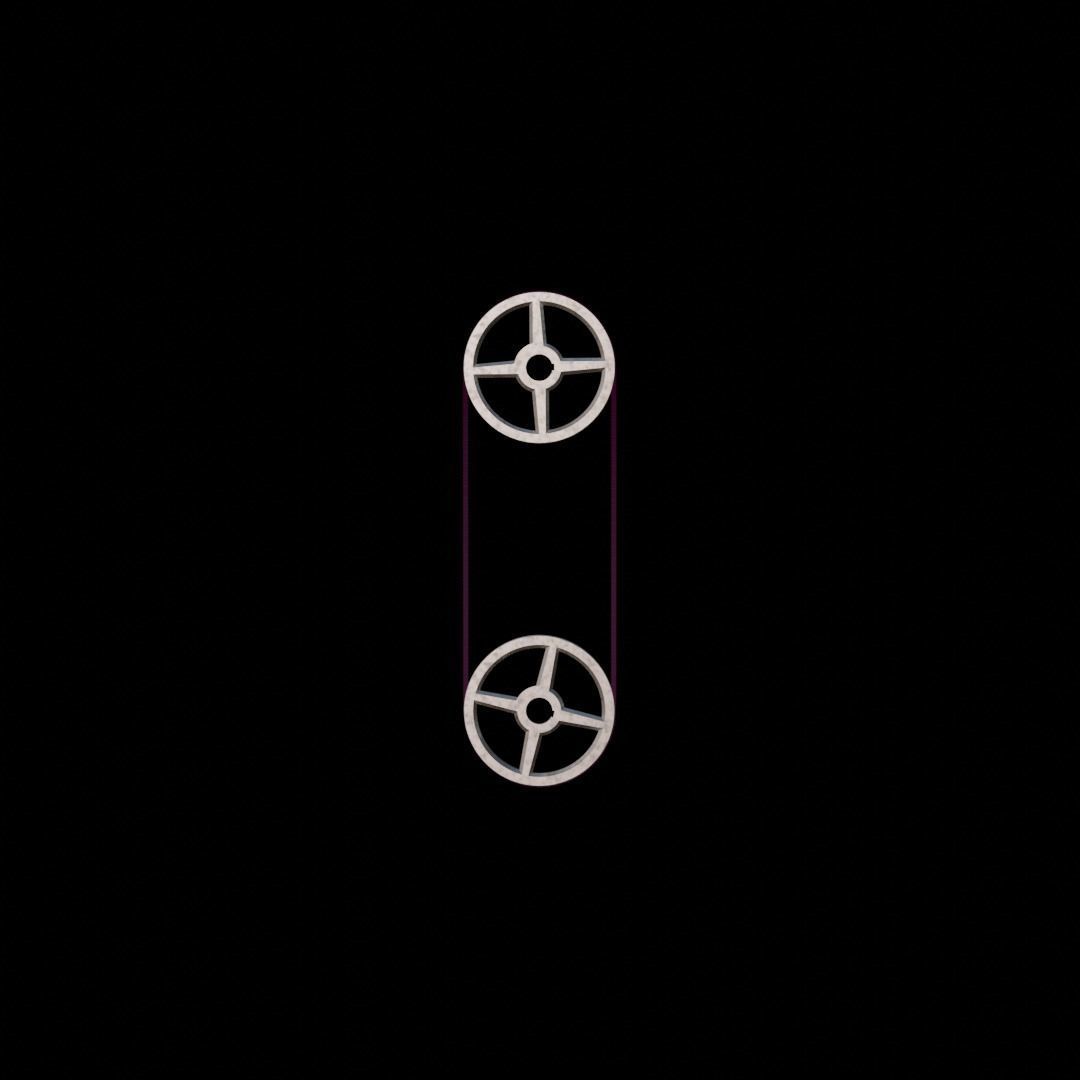 Mechanical Pulley Animated 1 3D model animated | CGTrader