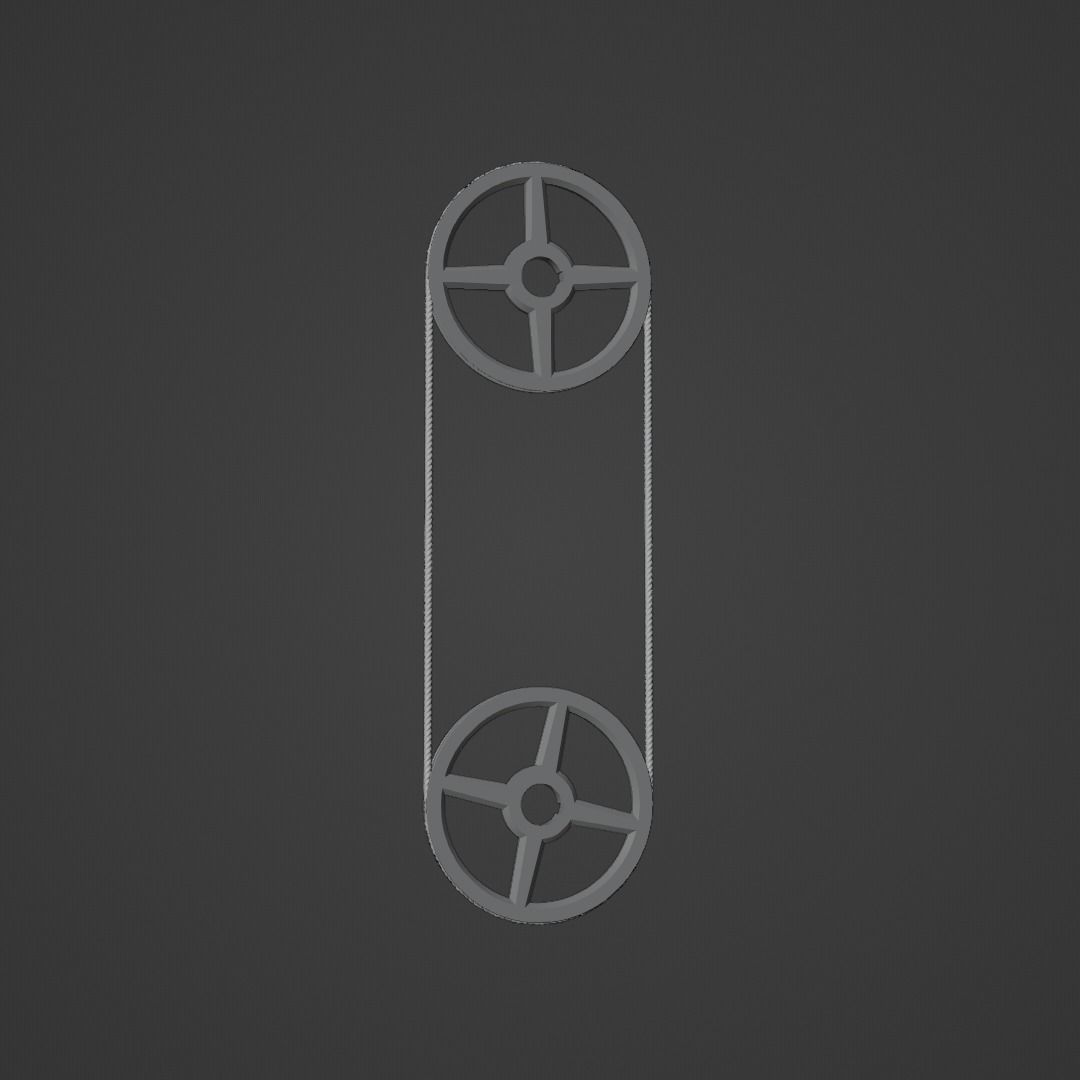 Mechanical Pulley Animated 1 3D model animated | CGTrader