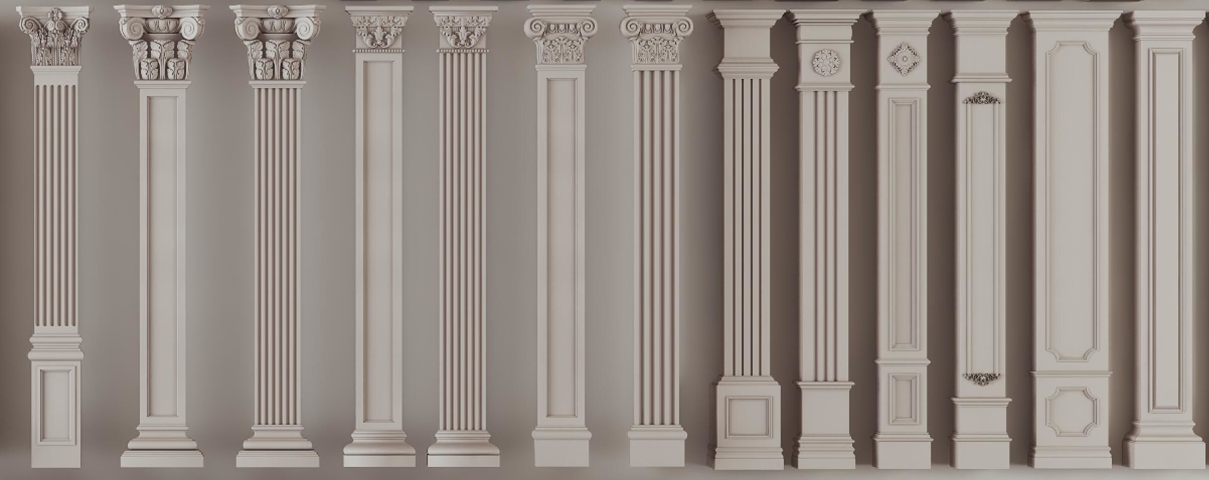 Classical greek columns 3D model 3D model | CGTrader