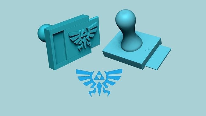 Stamp 102 - Zelda Icon - Fondant Decoration Maker Toy 3D model 3D ...