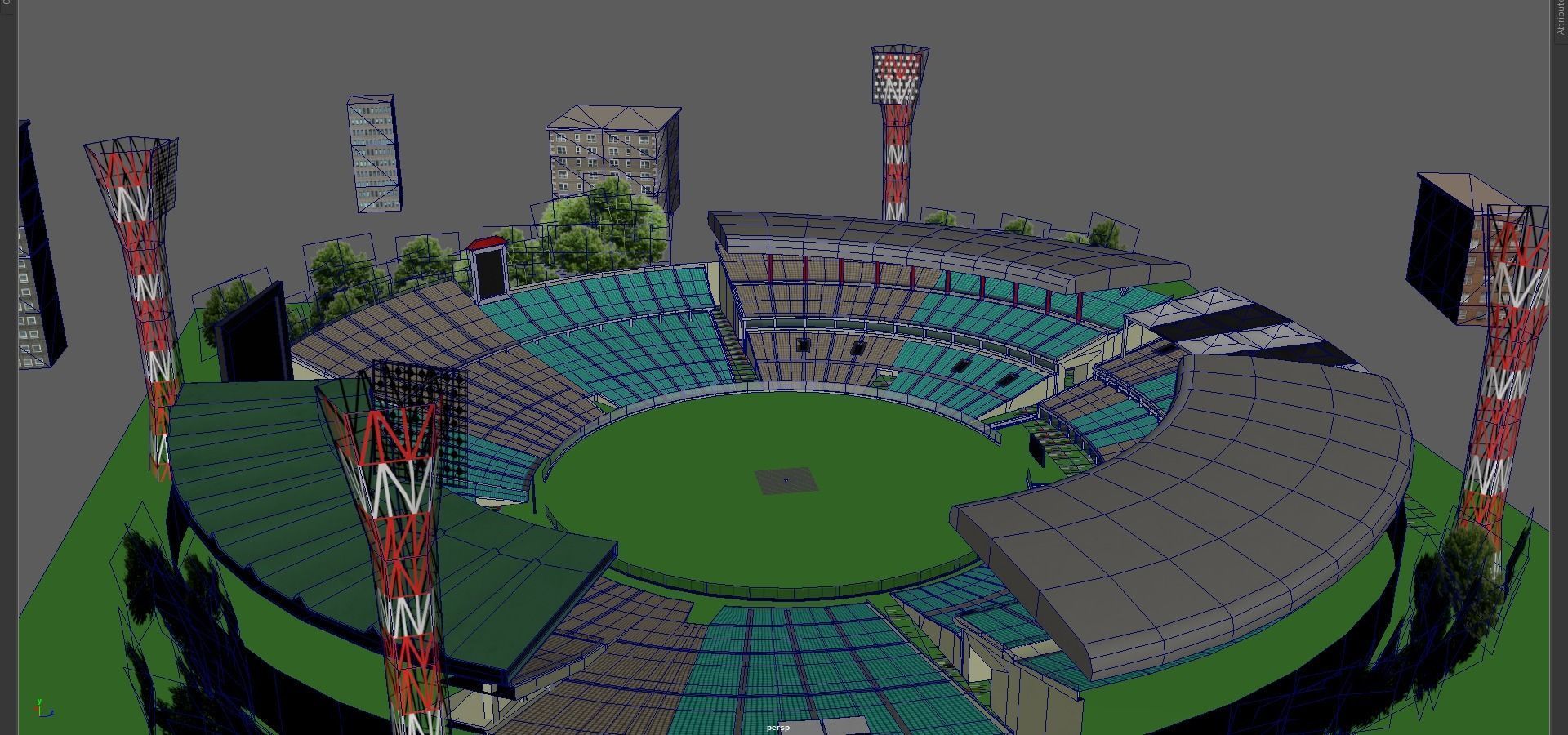 3D model Eden Garden Stadium VR / AR / low-poly | CGTrader