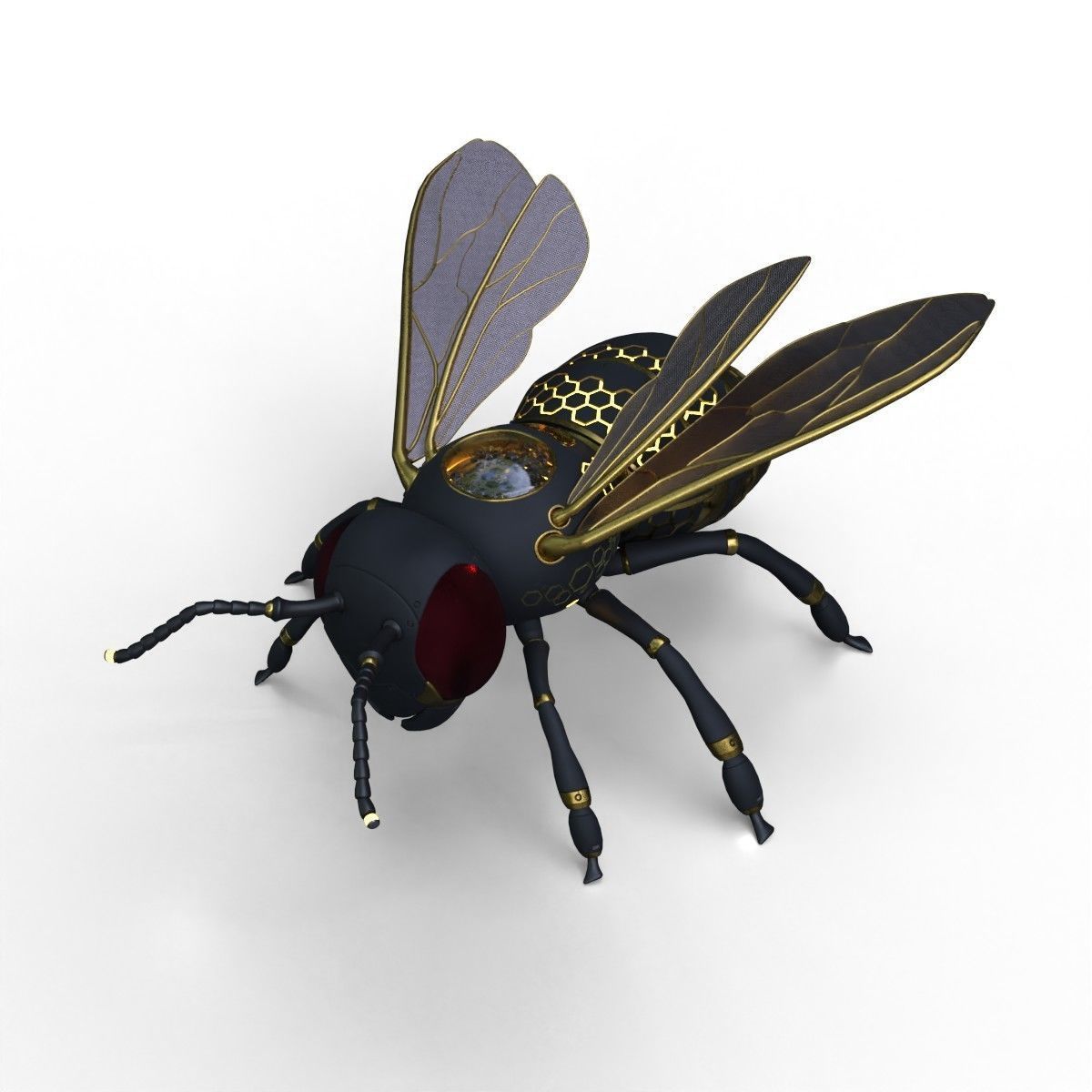 3D model Mecha Honey Bee VR / AR / low-poly | CGTrader
