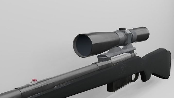 Hunting Rifle free VR / AR / low-poly 3D model rigged | CGTrader