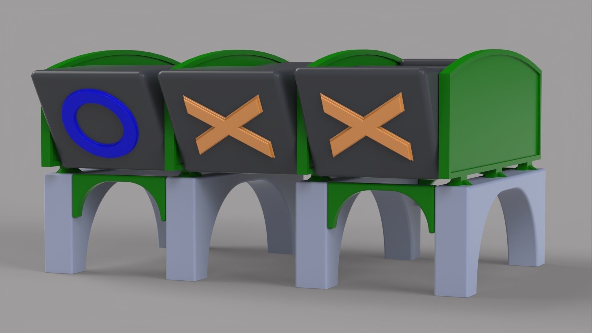 DIFFICULT XOX GAME 3D model 3D printable | CGTrader