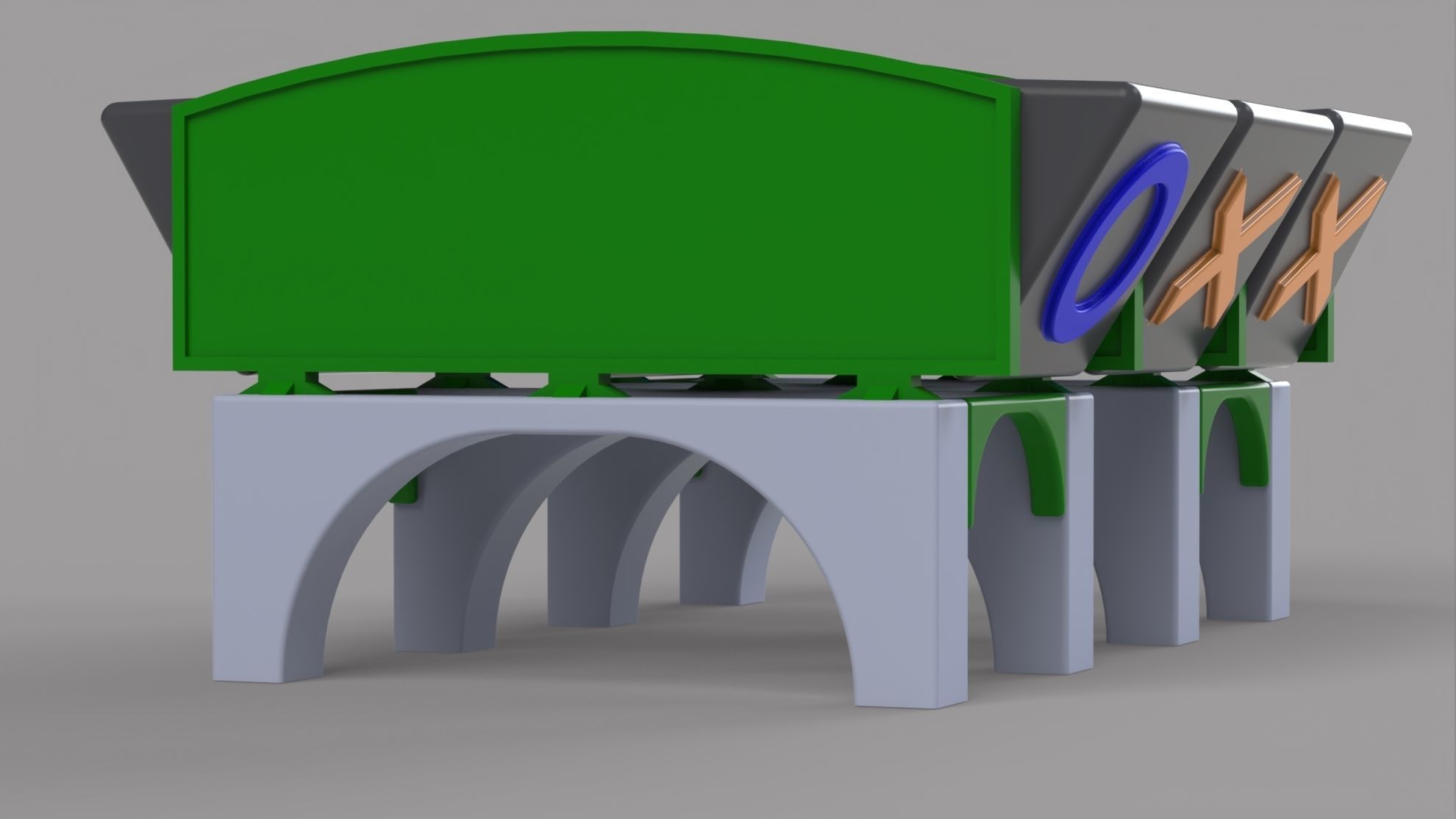 DIFFICULT XOX GAME 3D model 3D printable | CGTrader