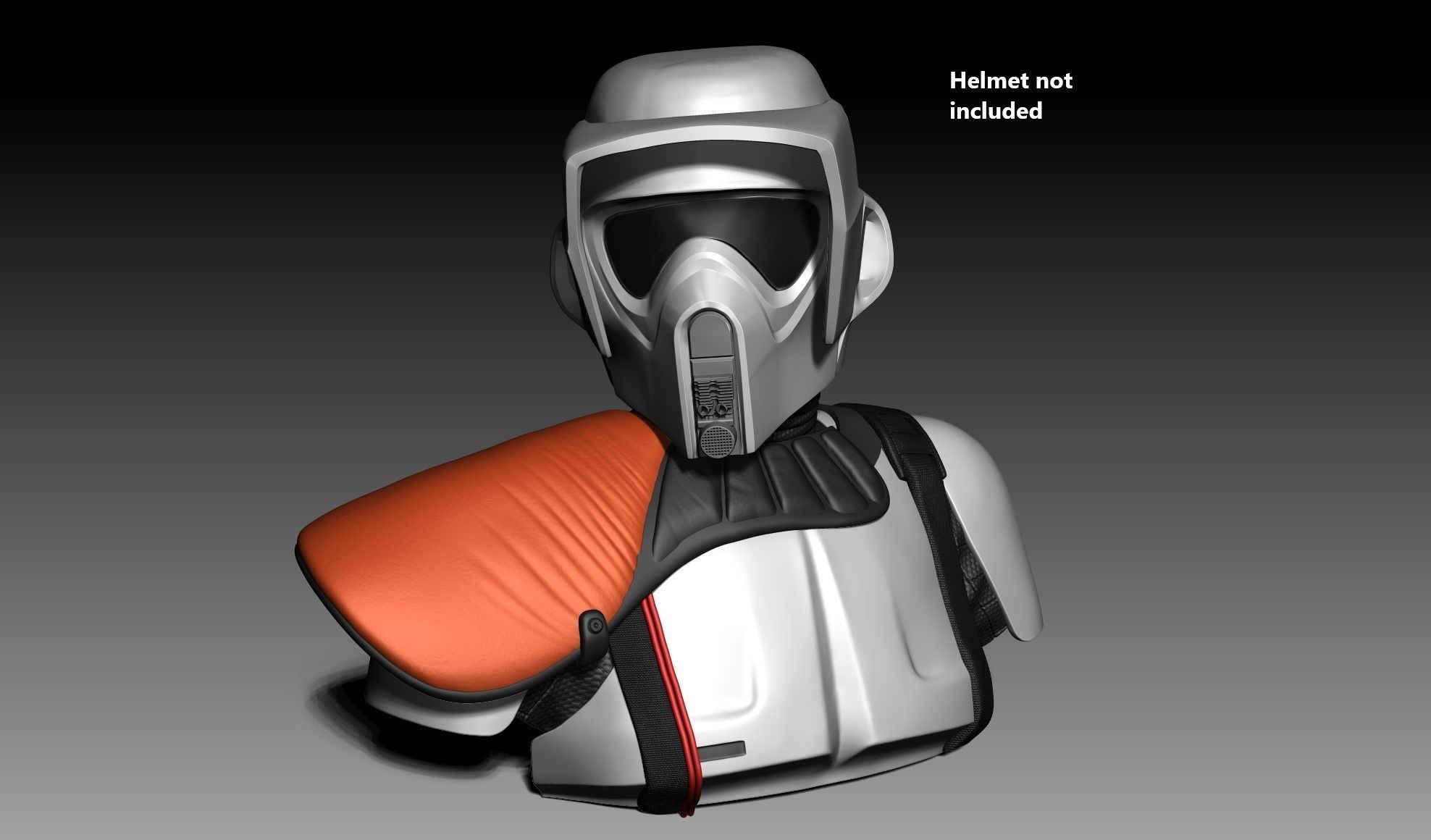 Scout Trooper Commander with Pauldron - Stand Helmet 3D model 3D ...
