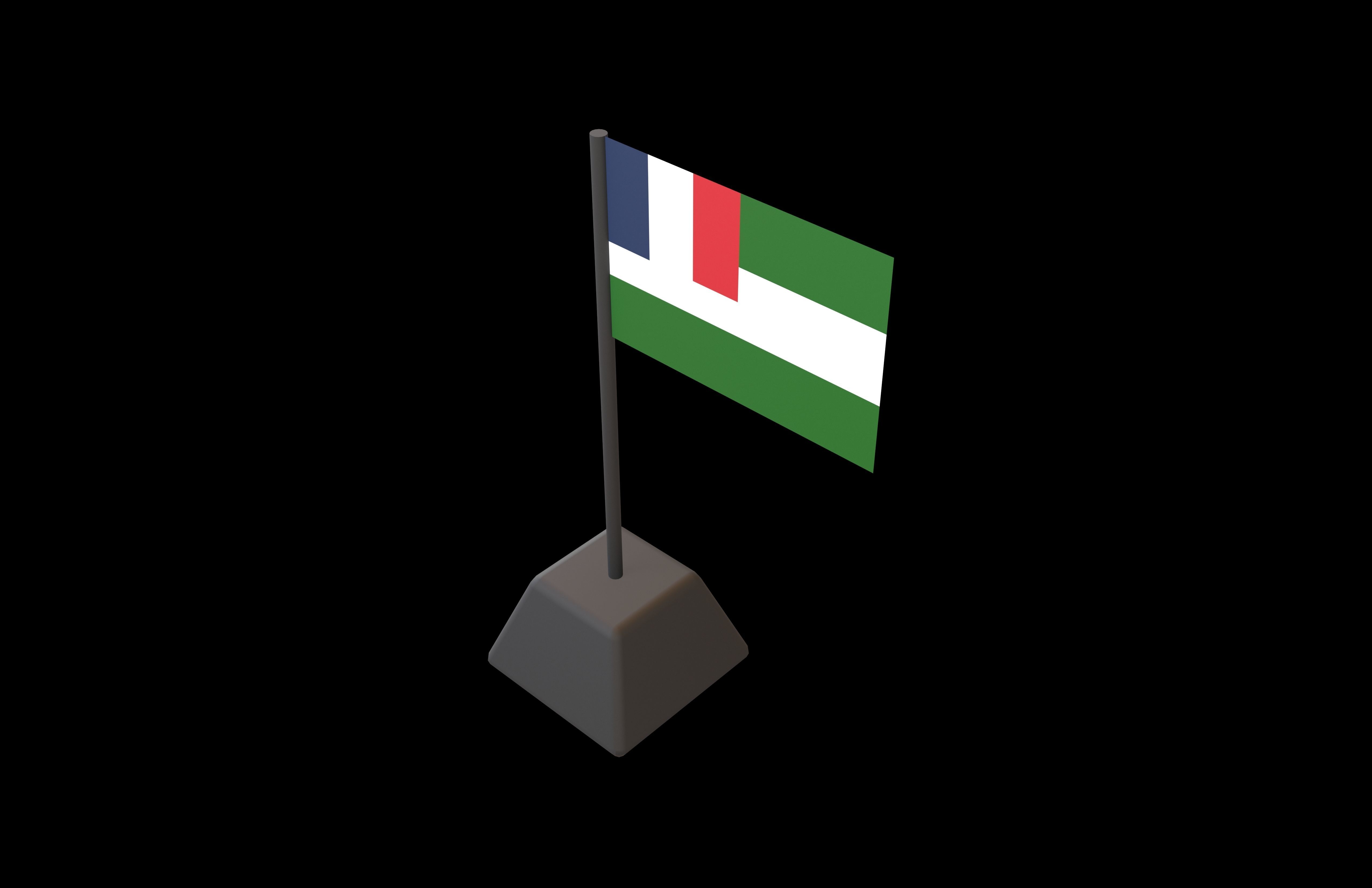 3D model Flag of Syria French Mandate V1 001 VR / AR / low-poly | CGTrader