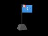 3D model Flag of the French Mandate of Syria 1920 v1 001 VR / AR / low ...