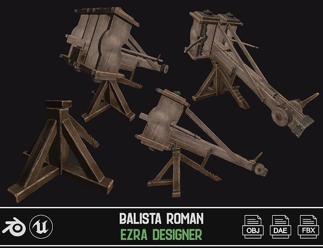 3D model Balista Roman VR / AR / low-poly | CGTrader