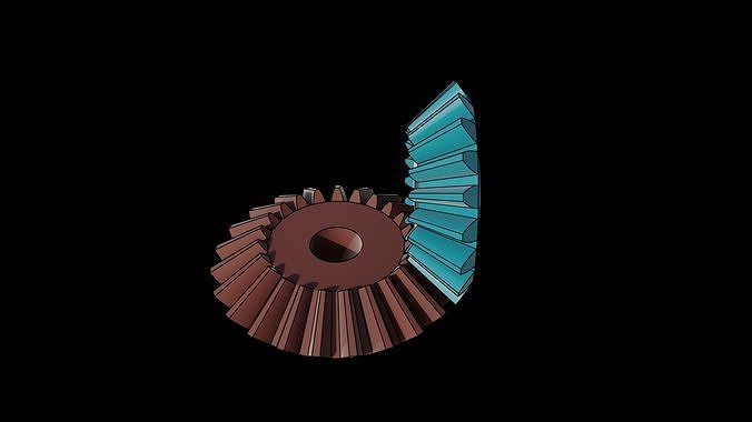 Animated Gears 2 3D model animated | CGTrader