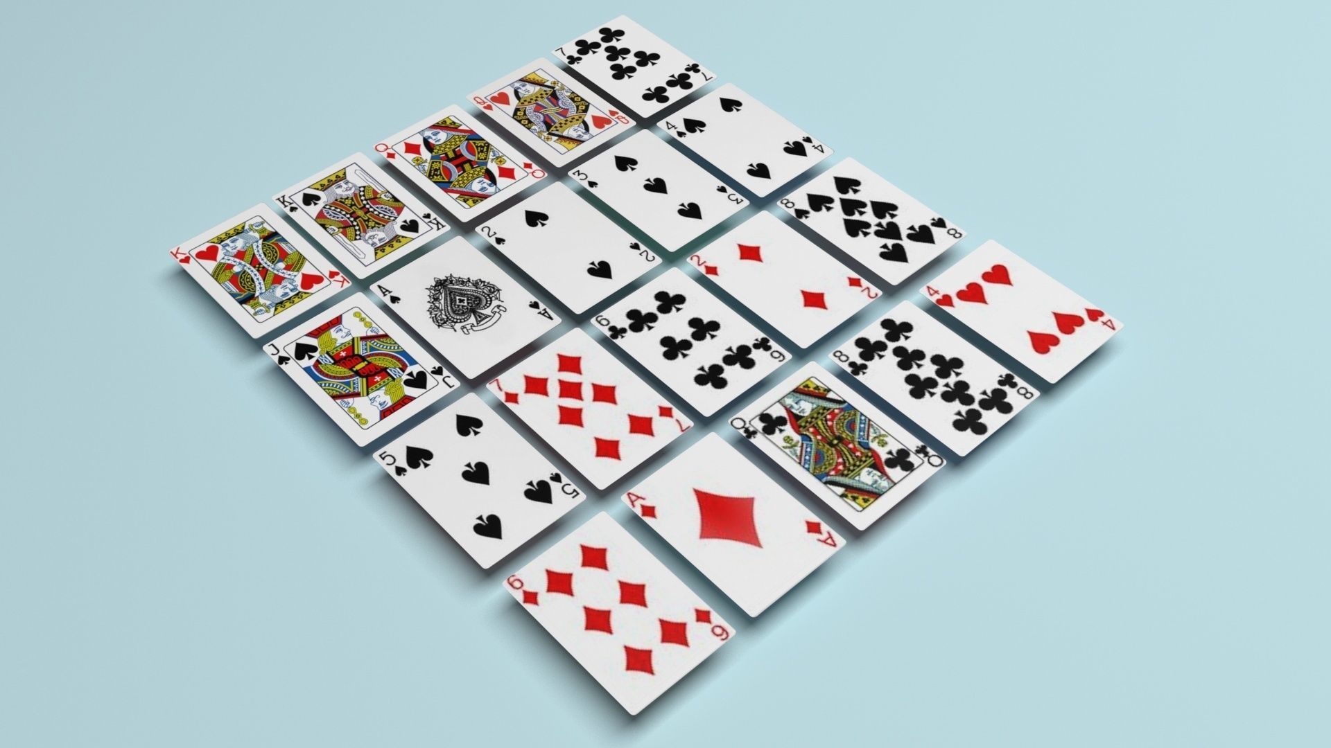 Playing Cards Set 3D model | CGTrader