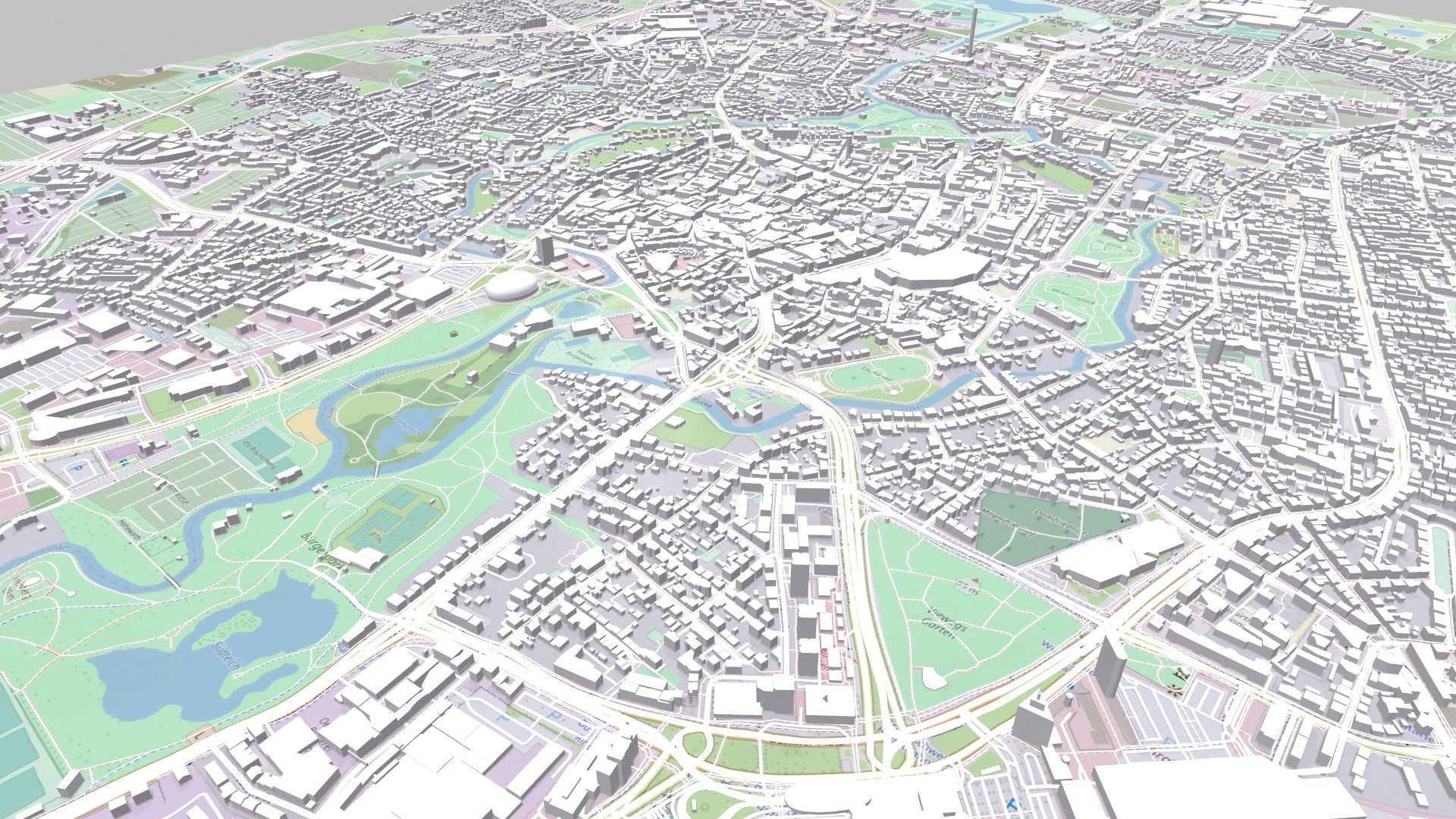 Cityscape Brunswick Germany 3D model | CGTrader