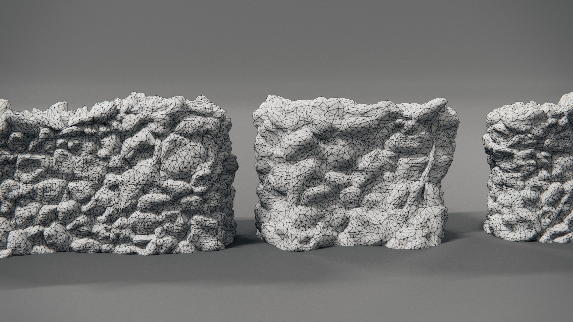 old stone walls free 3D model | CGTrader