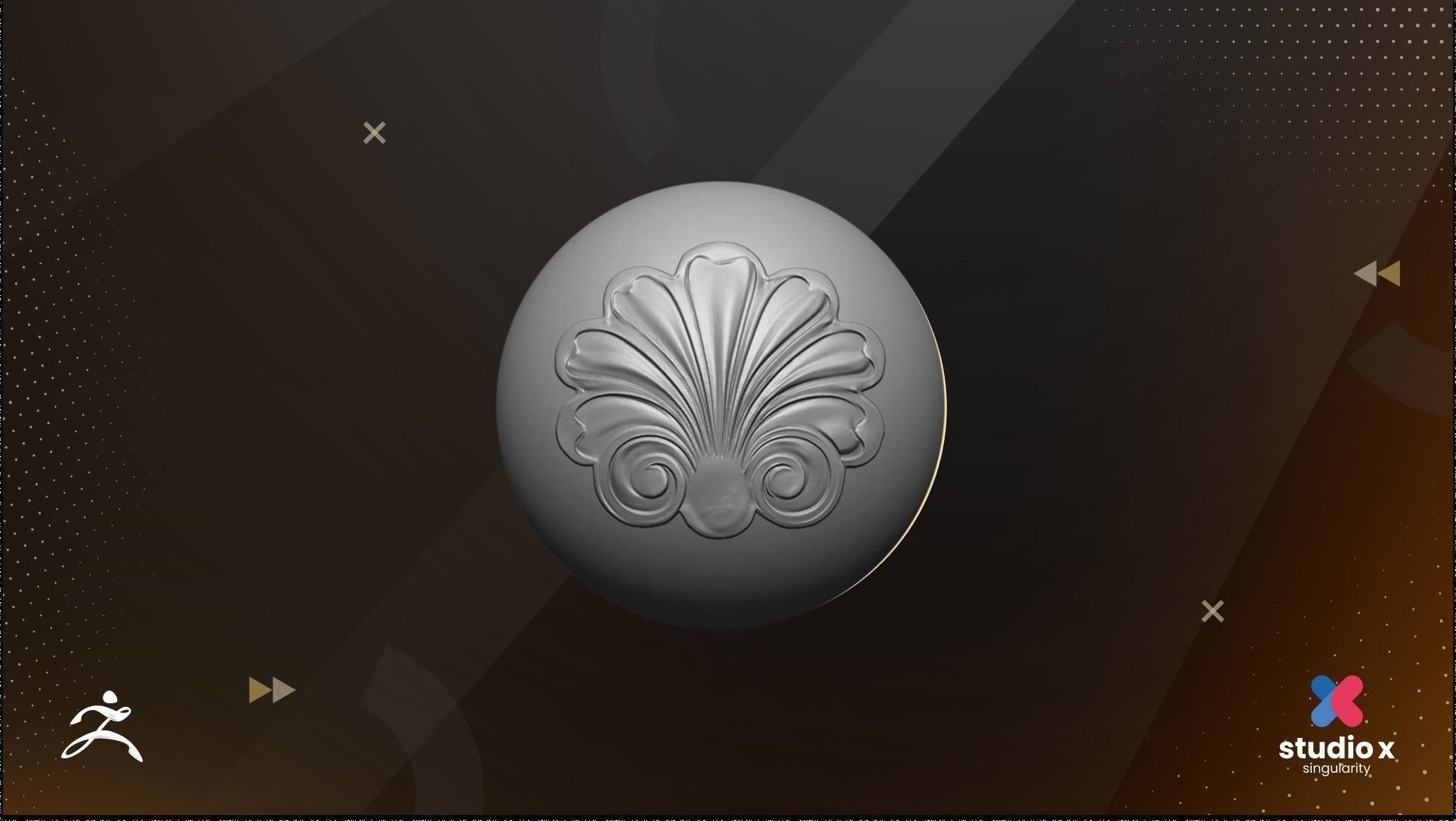 10 Seamless Trim Ornament Brushes 3D model | CGTrader