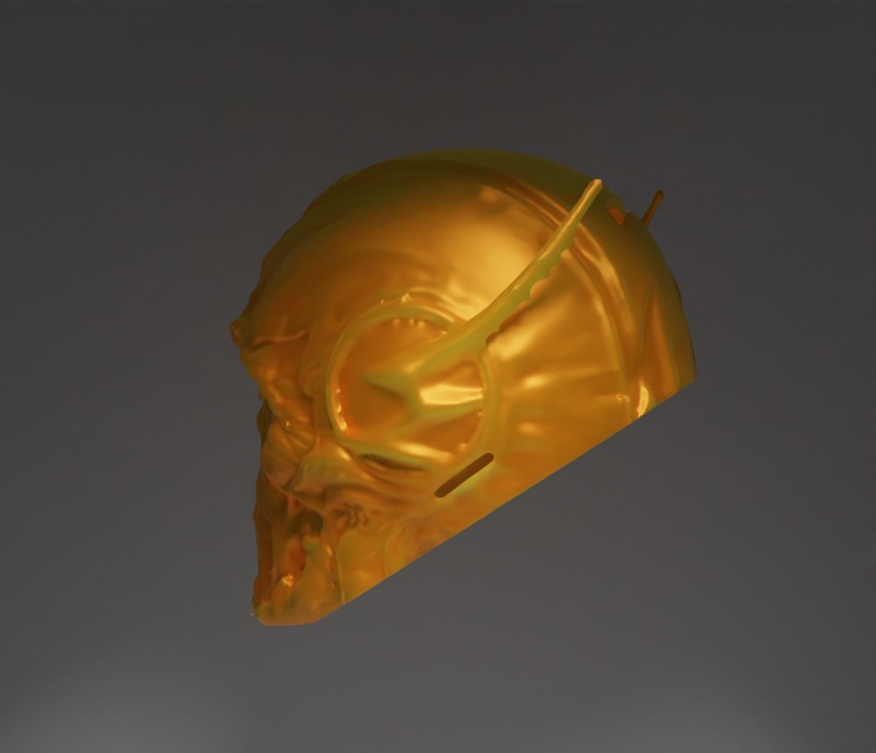 Flash Zombie Superhero Mask Stl 3D model 3D printable | CGTrader