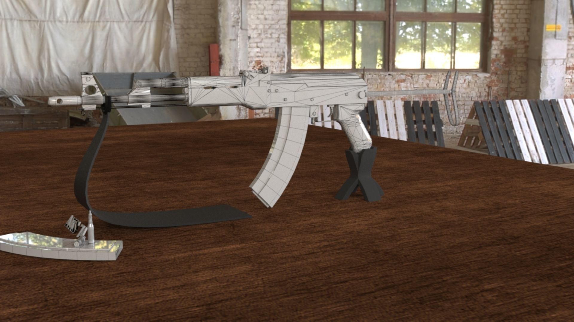 3D model Russian AKS 74 Assault Rifle VR / AR / low-poly | CGTrader