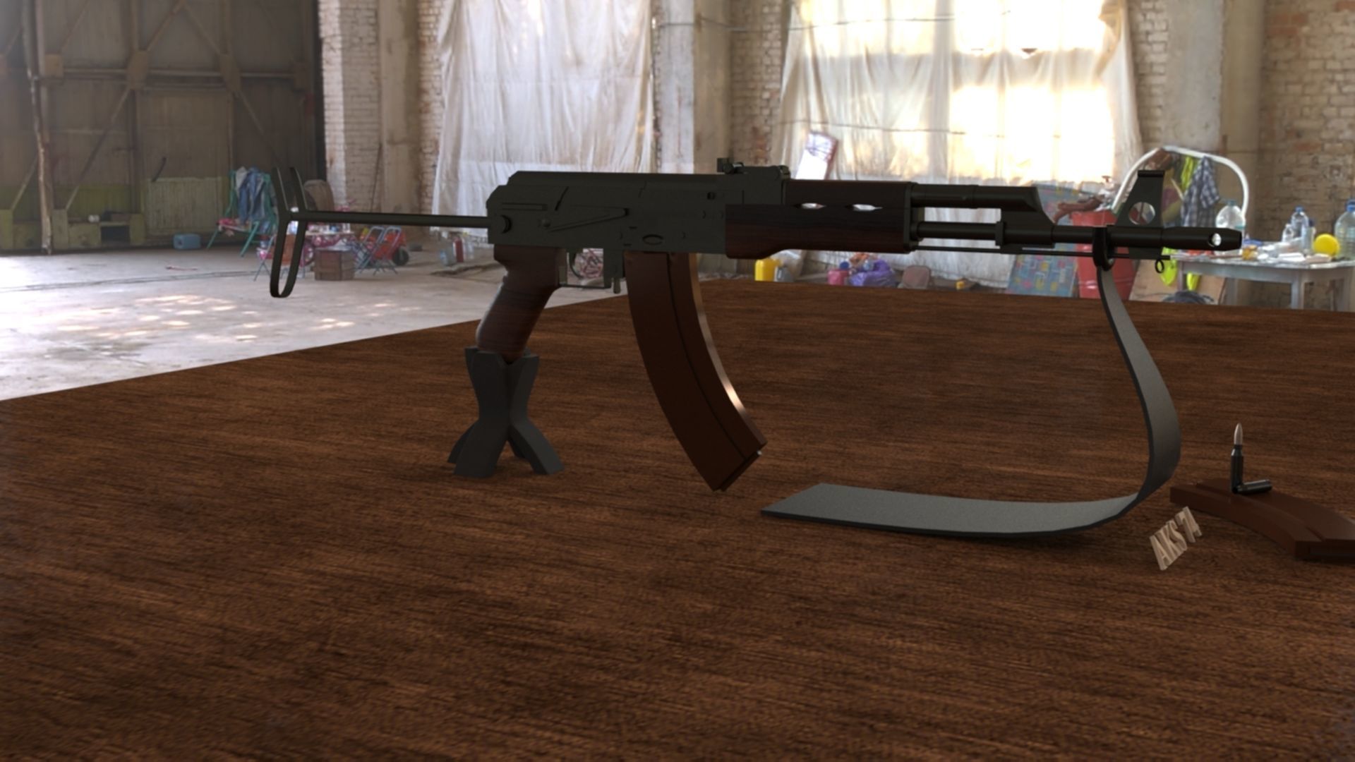 3D model Russian AKS 74 Assault Rifle VR / AR / low-poly | CGTrader