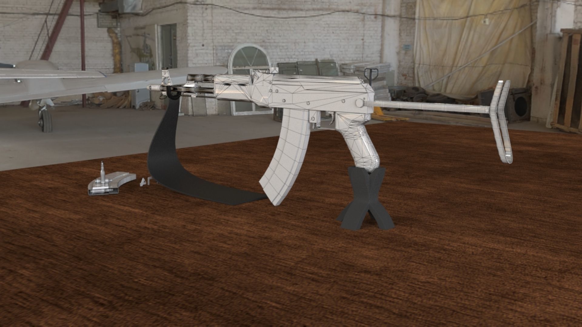 3D model Russian AKS 74 Assault Rifle VR / AR / low-poly | CGTrader