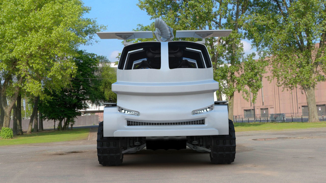 Futuristic Mobile Space Observatory Vehicle 3D model | CGTrader