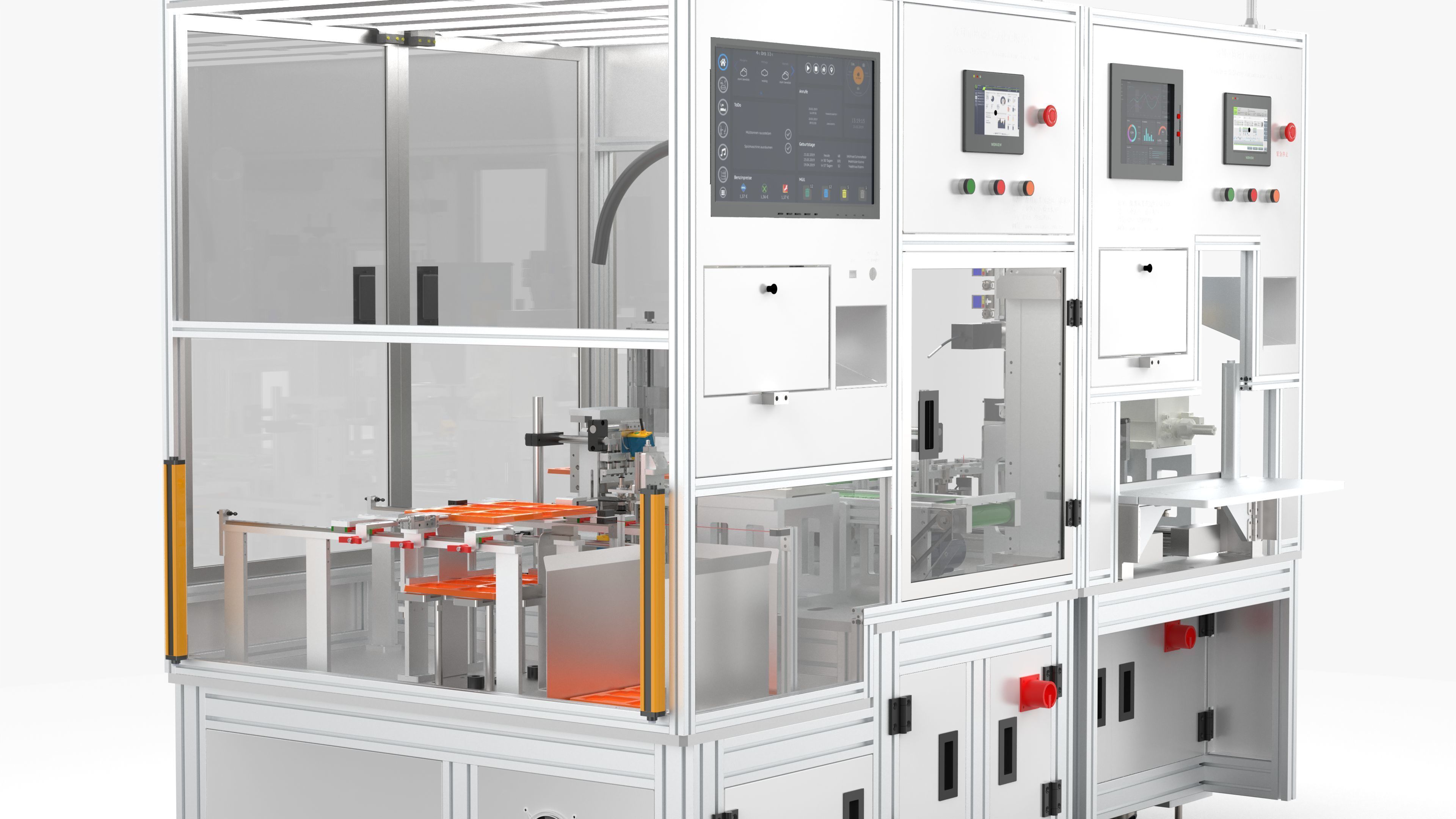 Automatic Battery Cell Welding Line 3D model | CGTrader