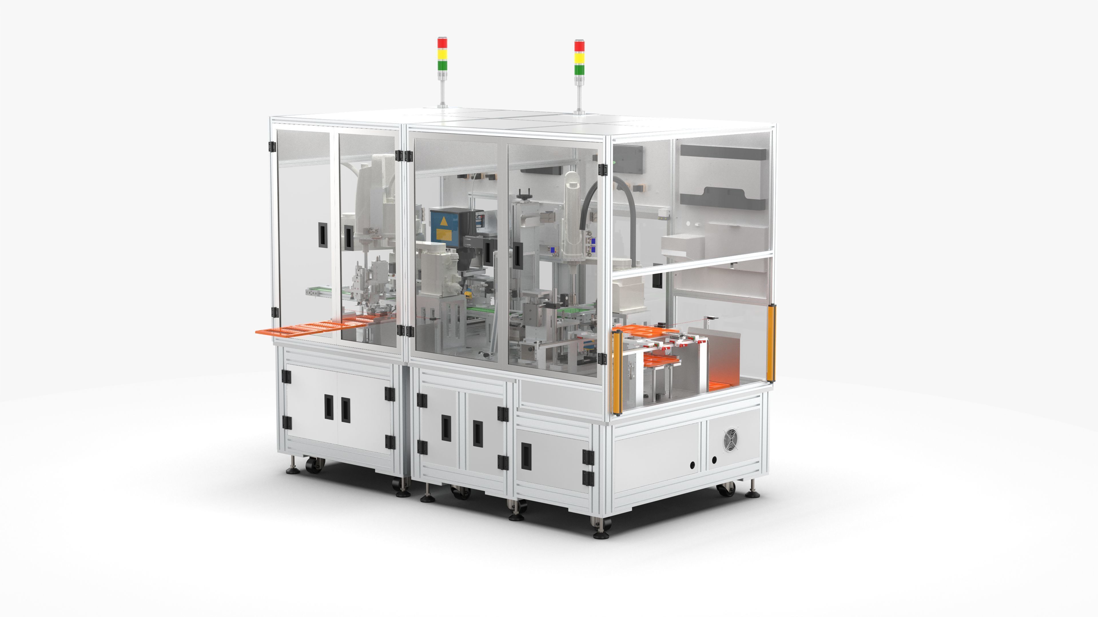 Automatic Battery Cell Welding Line 3D model | CGTrader