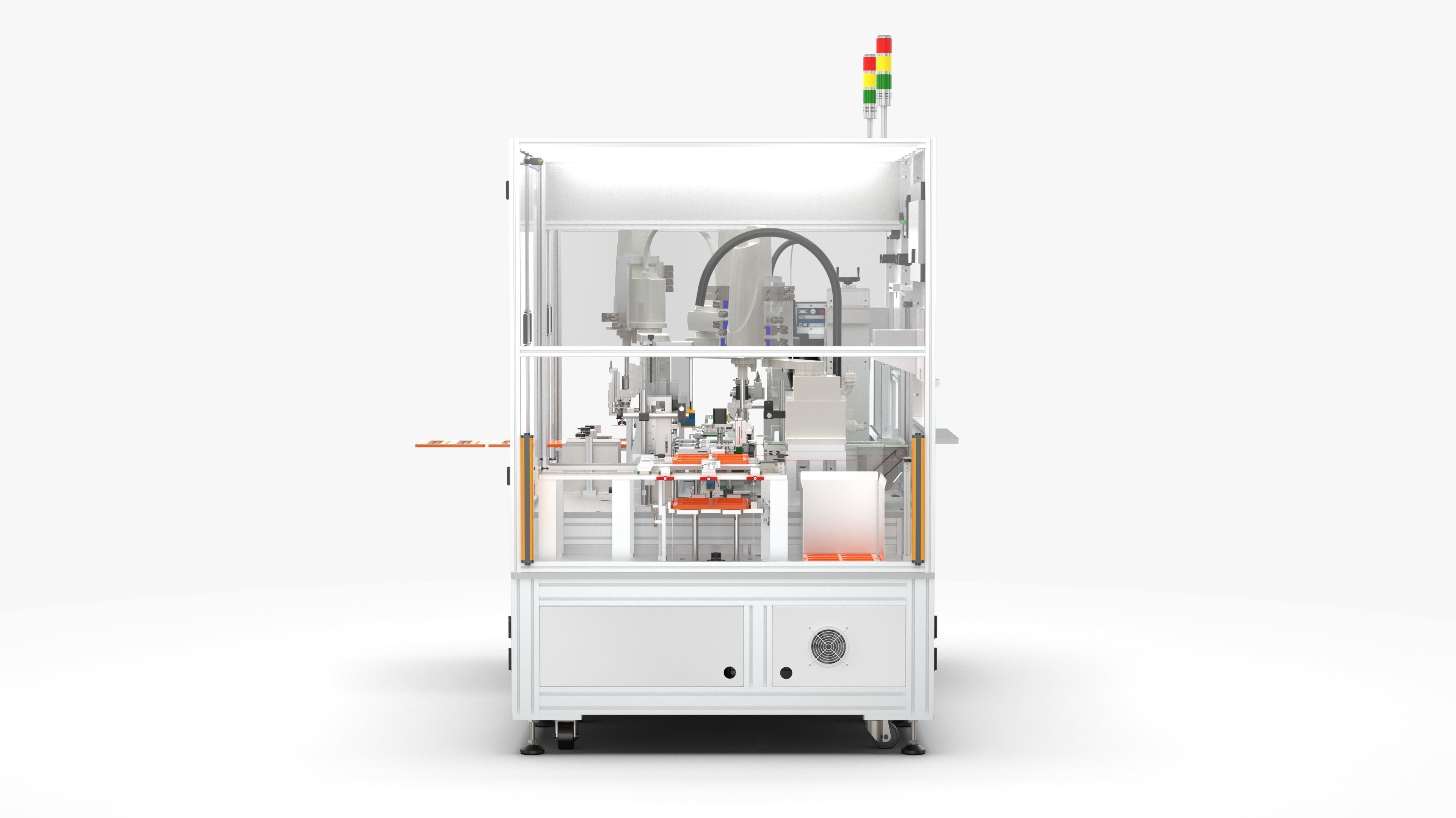Automatic Battery Cell Welding Line 3D model | CGTrader
