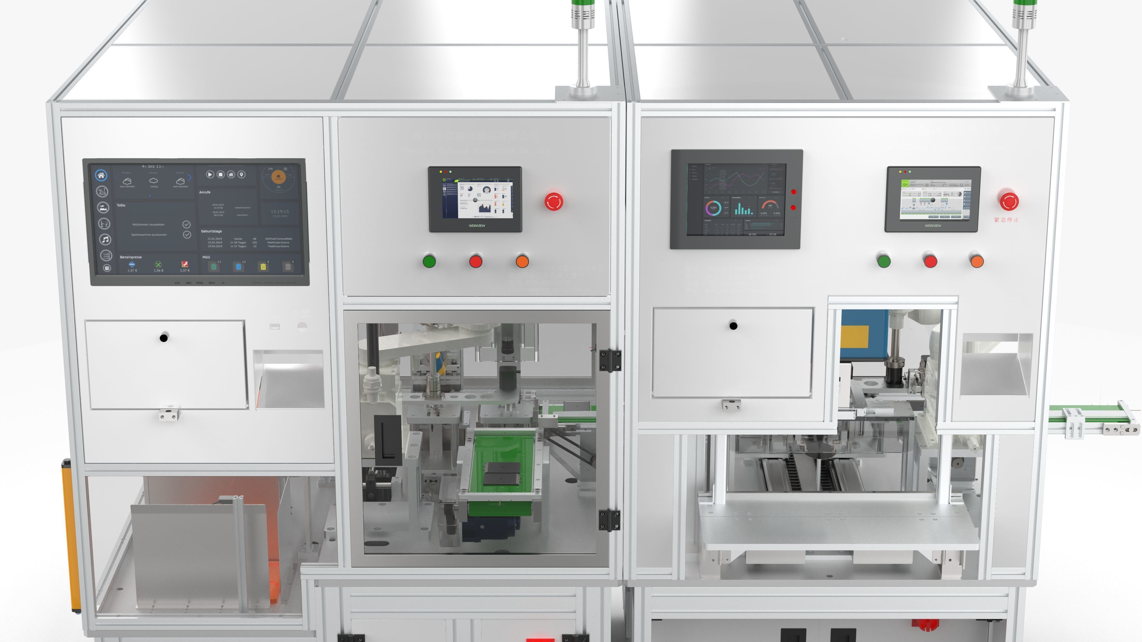 Automatic Battery Cell Welding Line 3D model | CGTrader