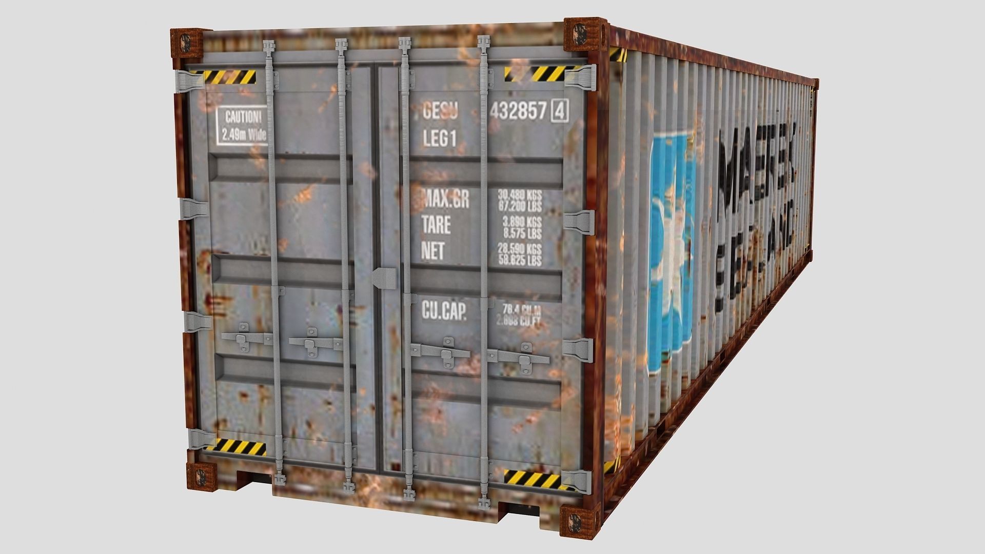 3D model Cargo Shipping Container 3D model 03 VR / AR / low-poly | CGTrader