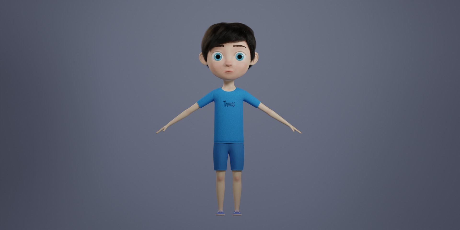 cartoon boy 3D model | CGTrader