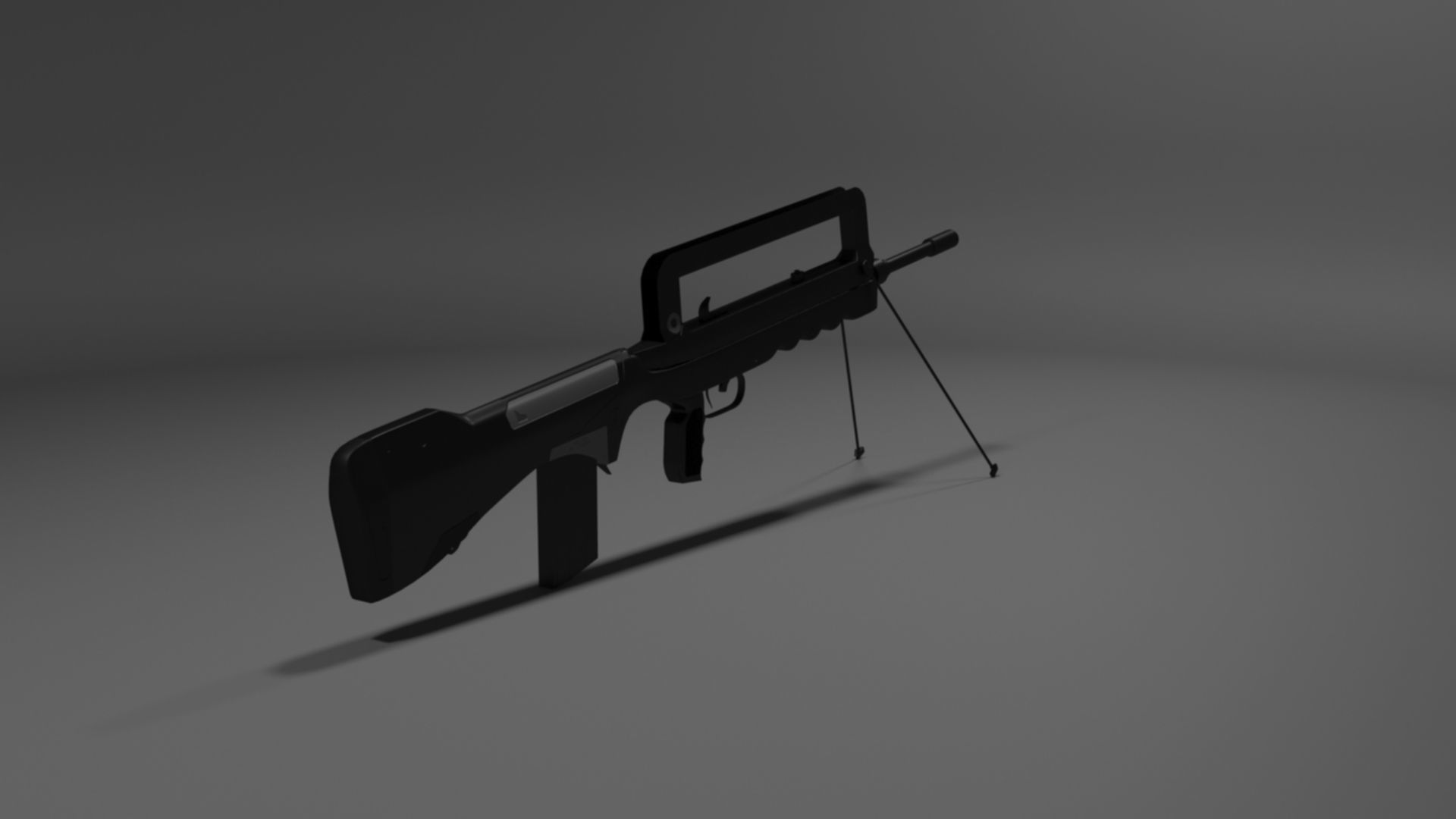 3D model Highly Detailed French FAMAS F1 Assault Rifle 3D Model VR / AR ...