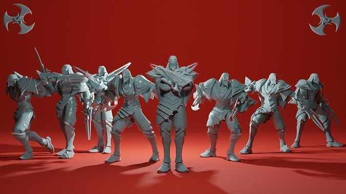 Zeta Assassins - Shadow Ninja Puppets 3D model 3D printable | CGTrader