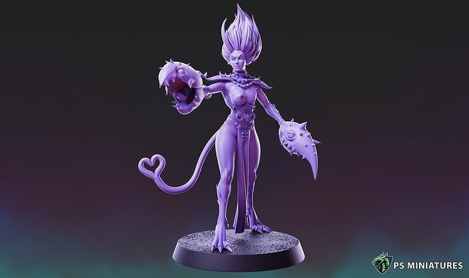 Demons of Excess - Demonettes Pose 1 3D model 3D printable | CGTrader