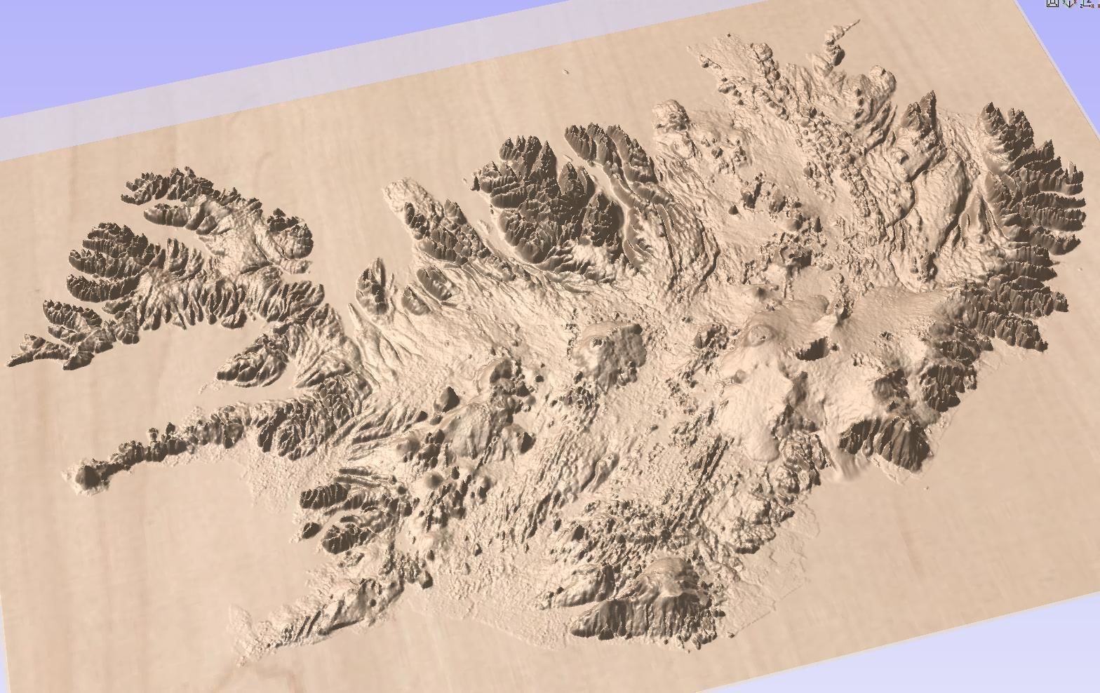 Majestic Icelandic terrain landscape 3D model 3D model | CGTrader