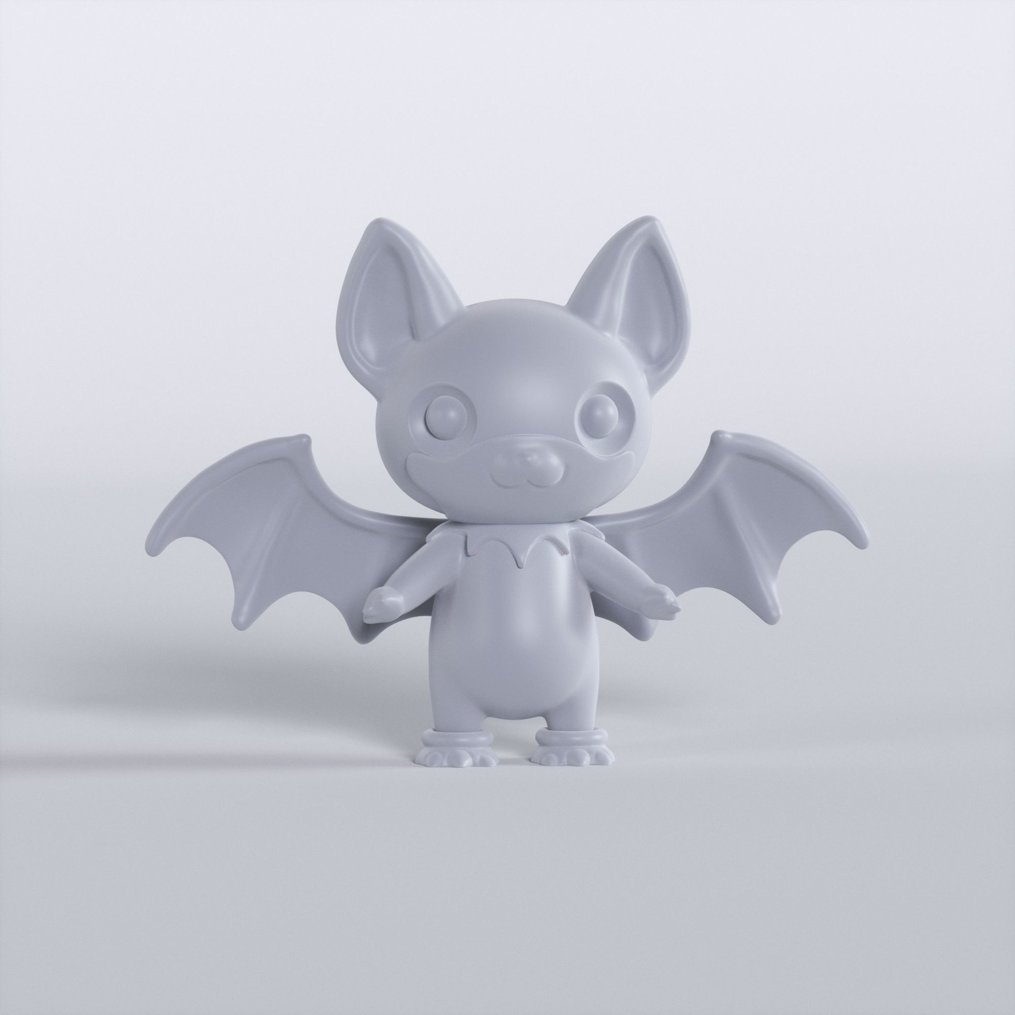 bat tiny chibi 3D model 3D printable | CGTrader