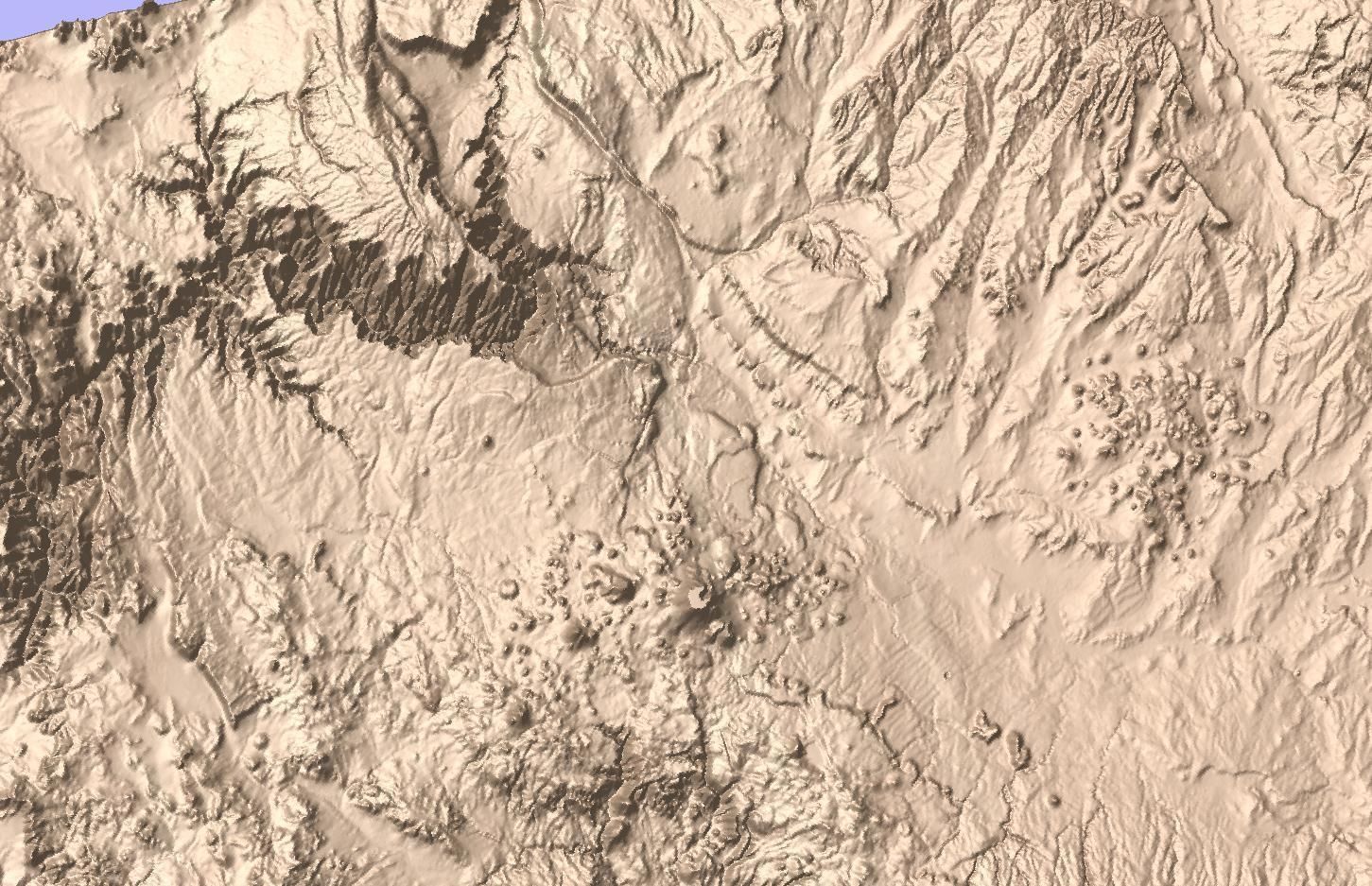 Arizona State 3D Topographic Terrain Map Model 3D model | CGTrader