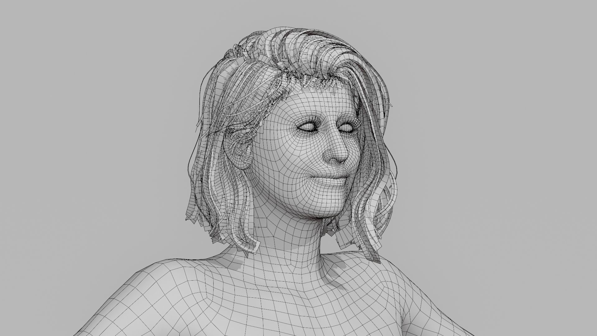 Realistic Female Character - Sansa 3D model rigged | CGTrader