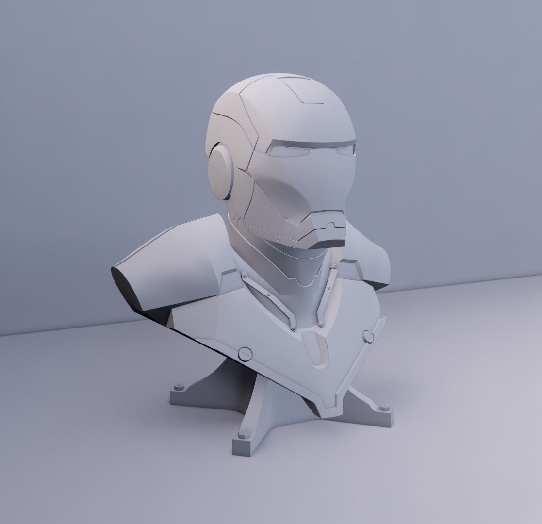 Marvel Iron Man Mark III Head Model 3D model 3D printable | CGTrader