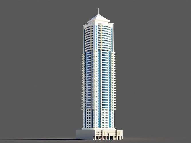 Al Seef Tower - Dubai marina 3D model | CGTrader