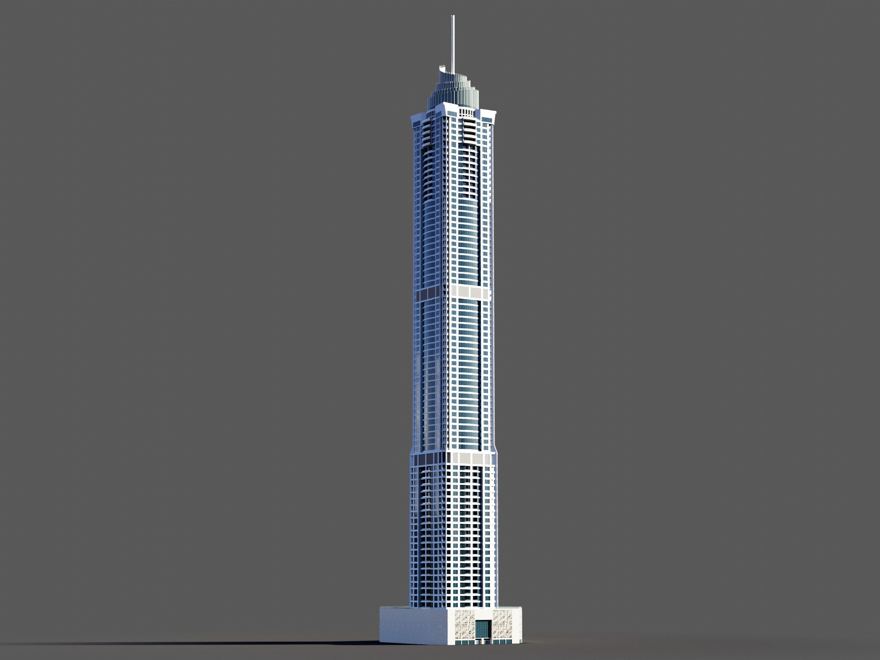 The Torch Tower - Dubai 3D model | CGTrader