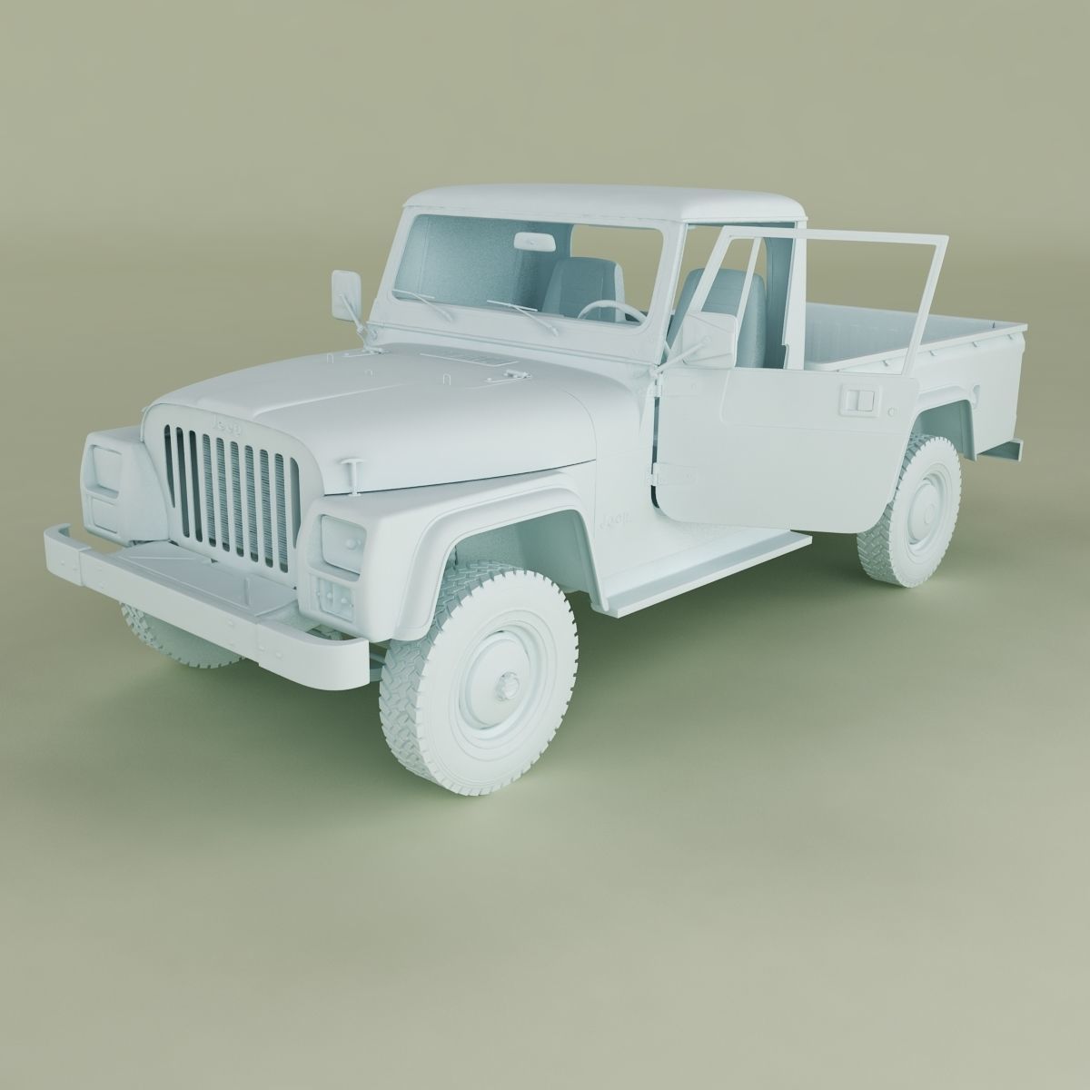 Jeep CJ-10 Pick Up 3D model | CGTrader