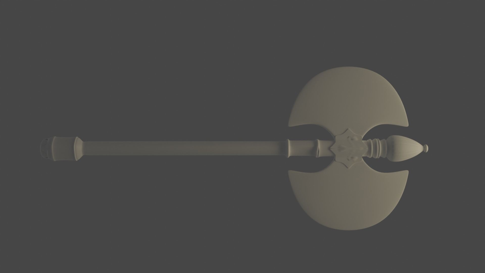 Realistic Dabble Blade Axe Design 3D model | CGTrader