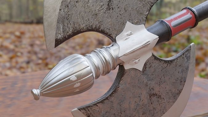 Realistic Dabble Blade Axe Design 3D model | CGTrader