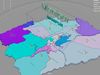 Manipur India map region 3D model geography political 3D model rigged ...