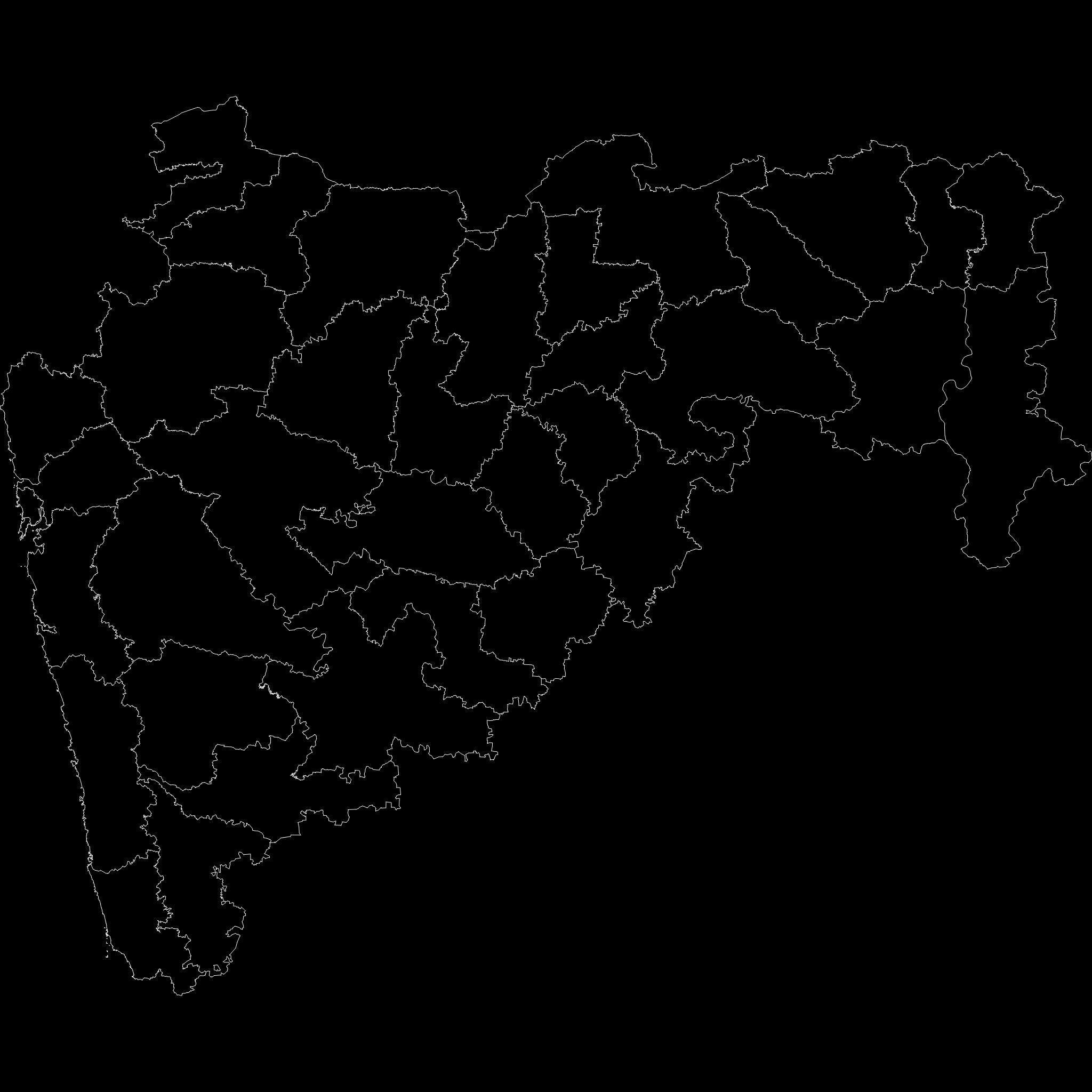 Maharashtra India map region 3D model geography political 3D model ...
