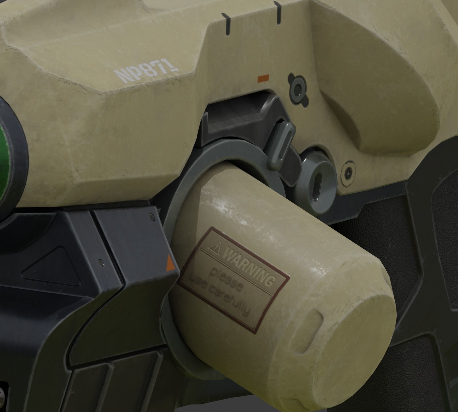 3D model Ski-Fi Blaster VR / AR / low-poly | CGTrader