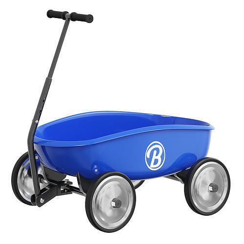 Trolley blue 3D model | CGTrader