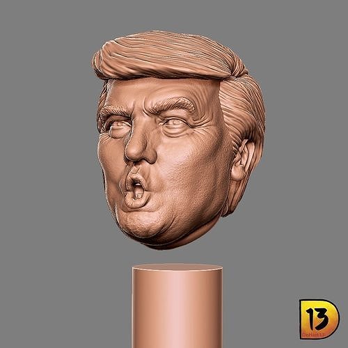 Mr Trump Head Sculpt 3D model 3D printable | CGTrader