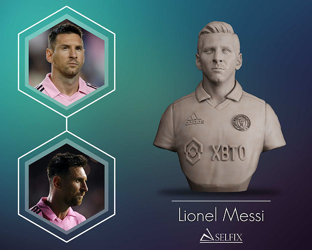 Lionel Messi 3D model 3D printable | CGTrader