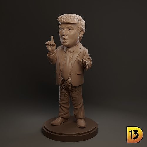 Mr Trump Action Figure 3D model 3D printable | CGTrader