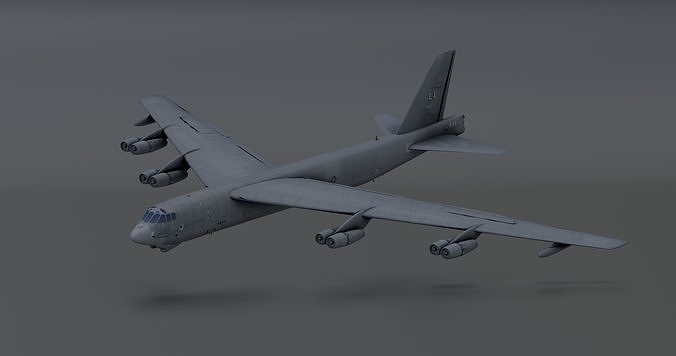 3D model B52 Bomber - photorealistic VR / AR / low-poly | CGTrader